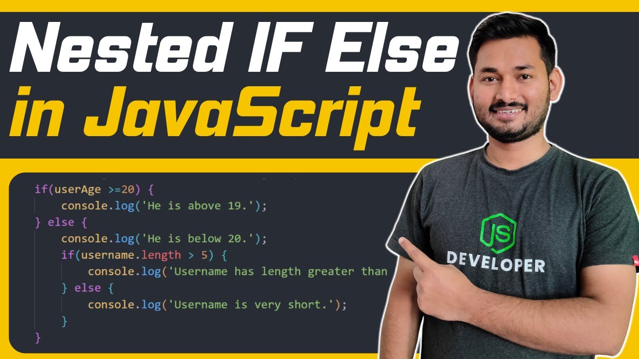 Nested If Else Statement In Javascript The Complete Javascript Course
