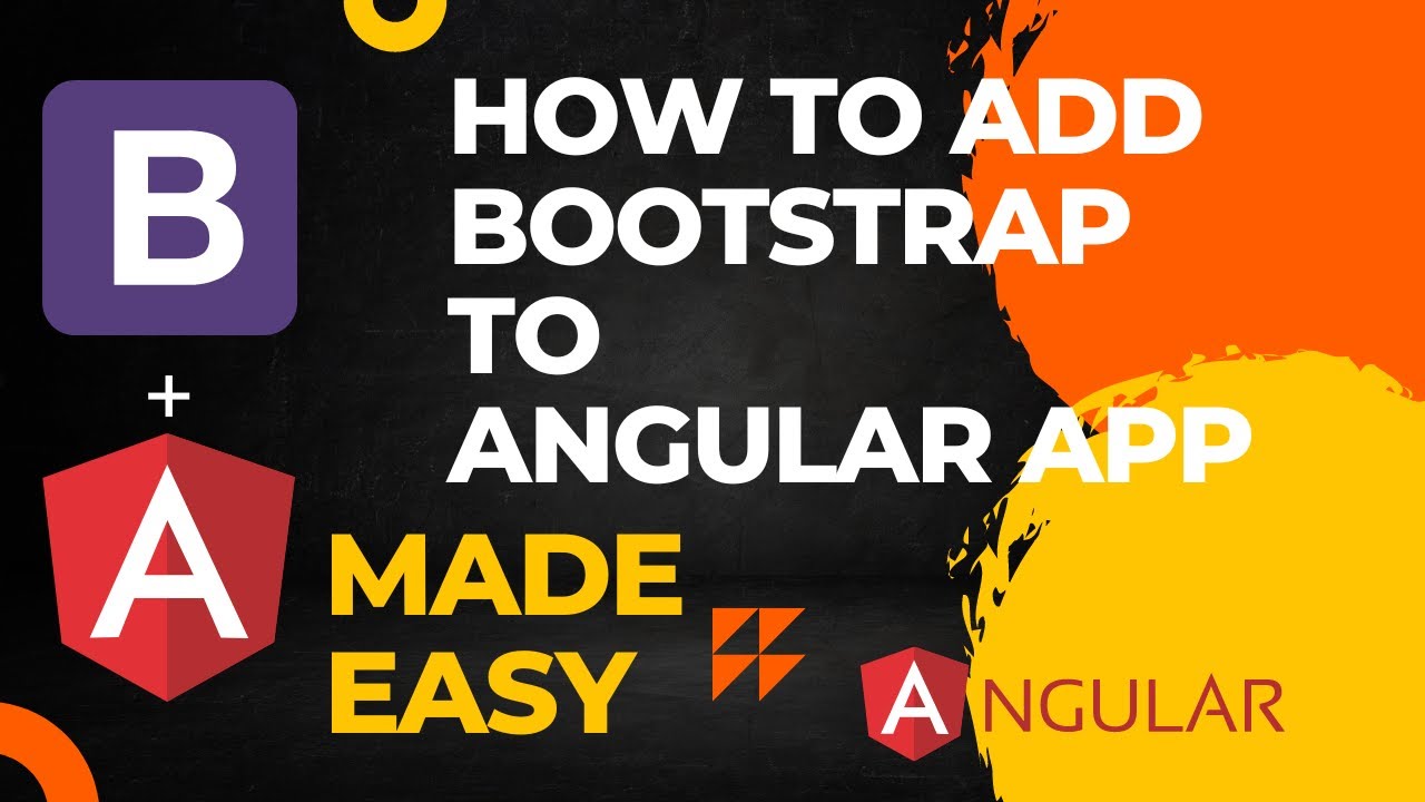 How To Add Bootstrap To Angular App Angular Bootstrap Youtube