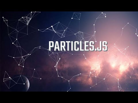 Creating Particles Effects In Webpage Using Particles Js Library Youtube