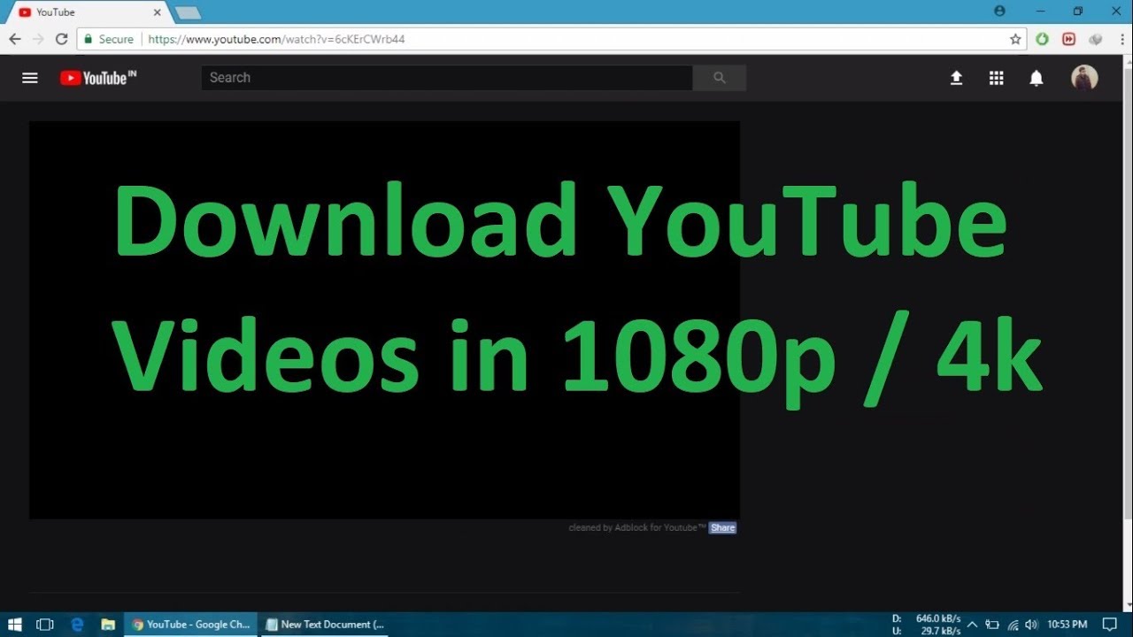 Download Youtube Videos In Full Hd 1080p 4k Youtube