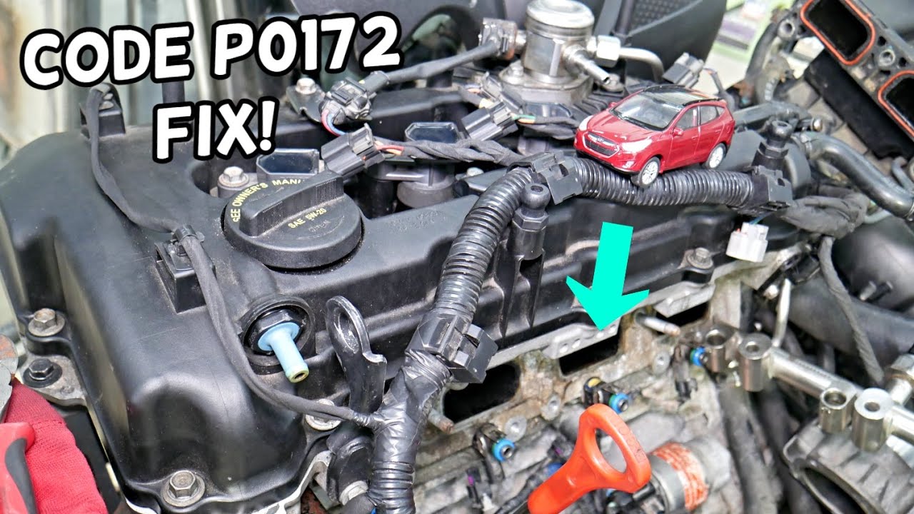Hyundai Tucson Code P0172 System Too Rich Check Engine Light On Fix