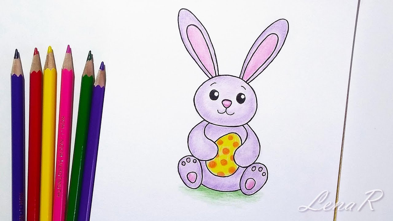 How To Draw A Cute Easter Bunny Rabbit Easy Eastern Time Zone Meme