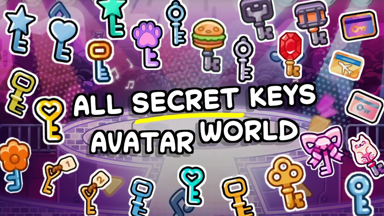 All Secret Keys In Avatar World Candy Love Youtube