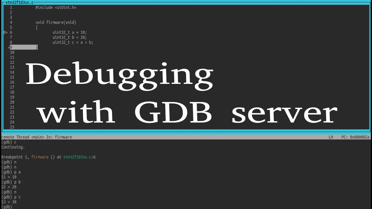 Debugging Using Remote Gdb Stm32f103 Microcontroller Blue Pill