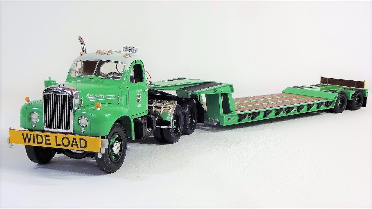 Mack B 61 Lowboy Us Forest Service 1 25 Scale Diecast Model By First