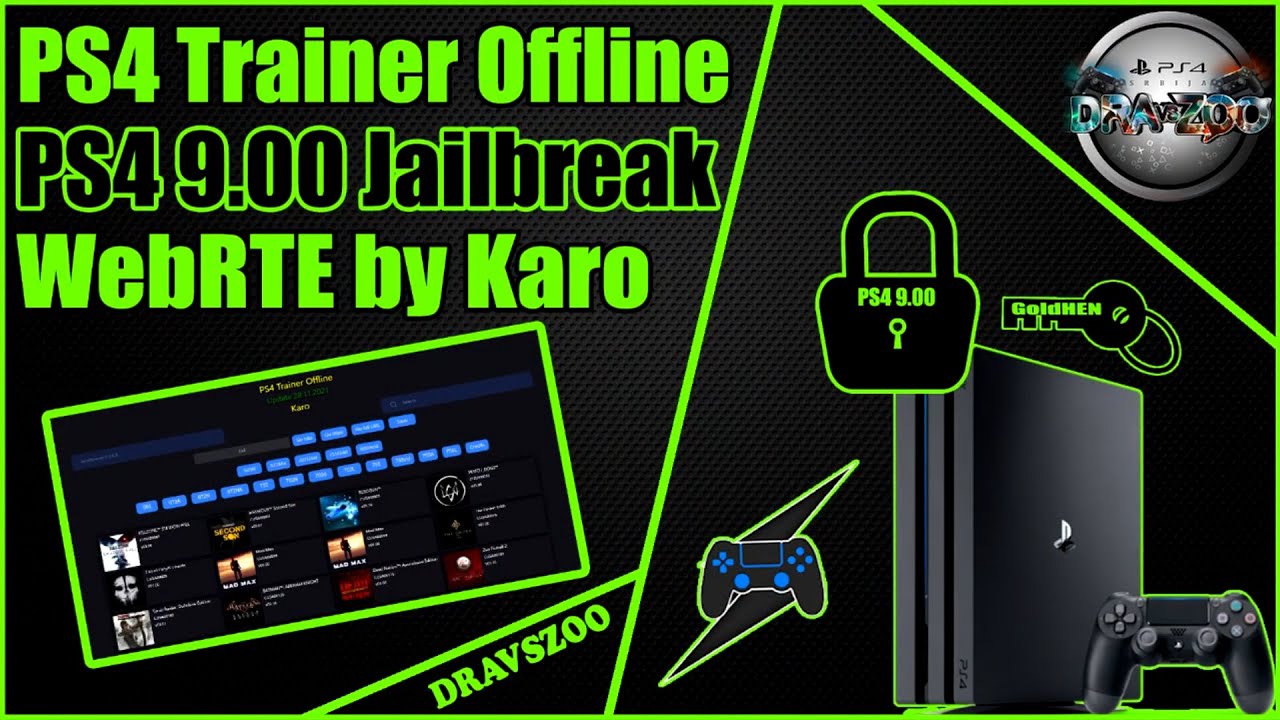 Ps4 Trainer Offline For Ps4 9 00 Jailbreak Youtube