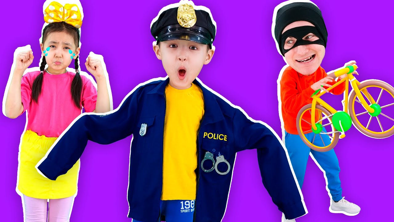 Baby Policeman Catches A Robber Police Officer Song Lookbee Youtube
