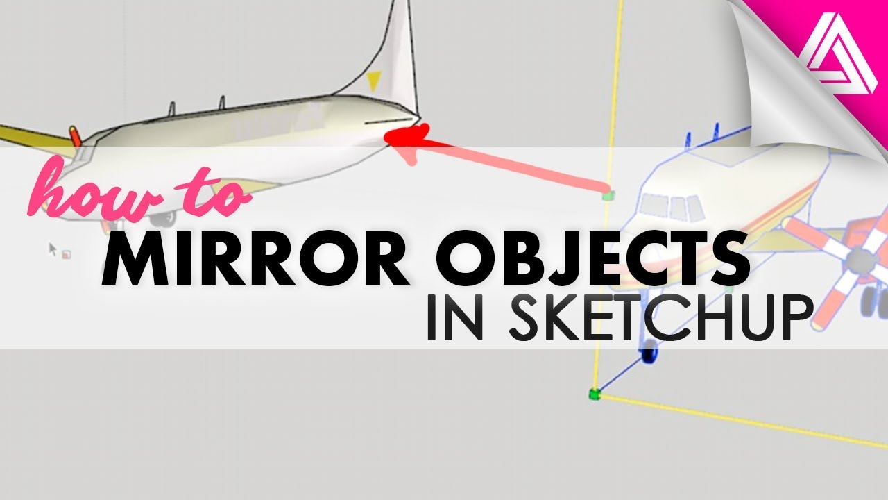 How To Mirror Objects In Sketchup Youtube
