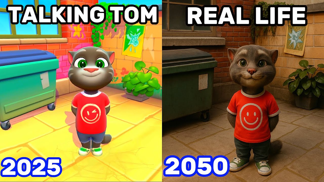 Talking Tom Cat 2025 In Real Life Youtube