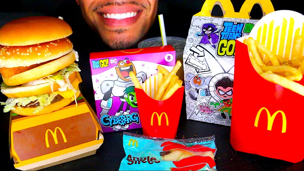 Asmr Mcdonalds Happy Meal Menu Hacks Surf Plus Turf Cheeseburger Fries