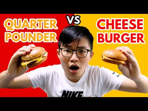 Quarter Pounder Vs Cheeseburger What S The Difference Youtube
