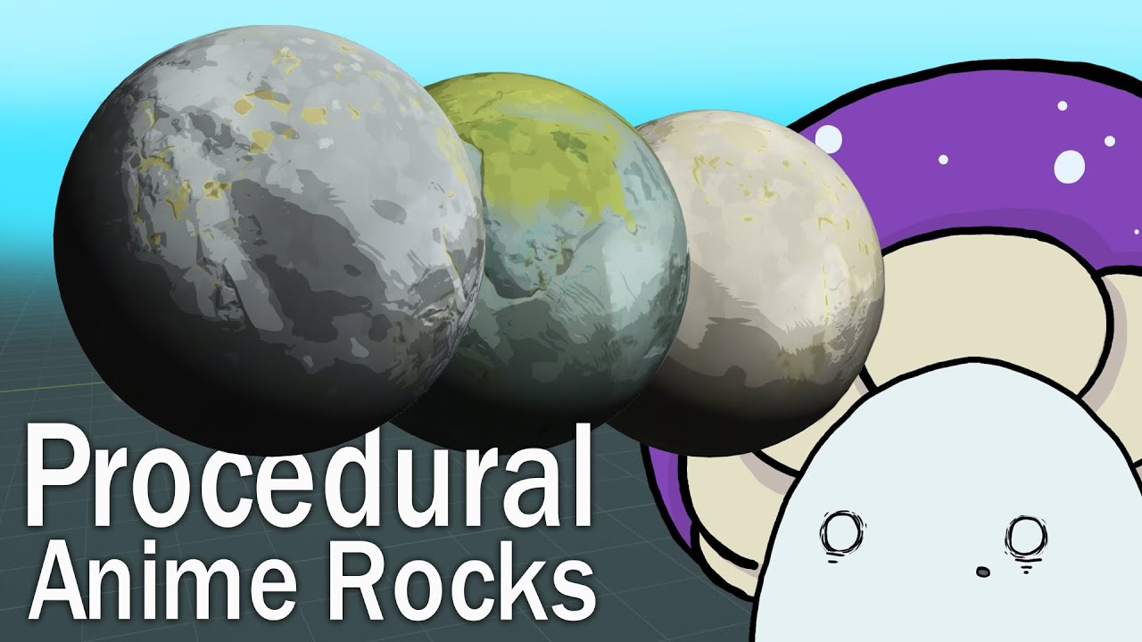 Procedural Anime Rocks In Blender Eevee Comfee Tutorials Youtube