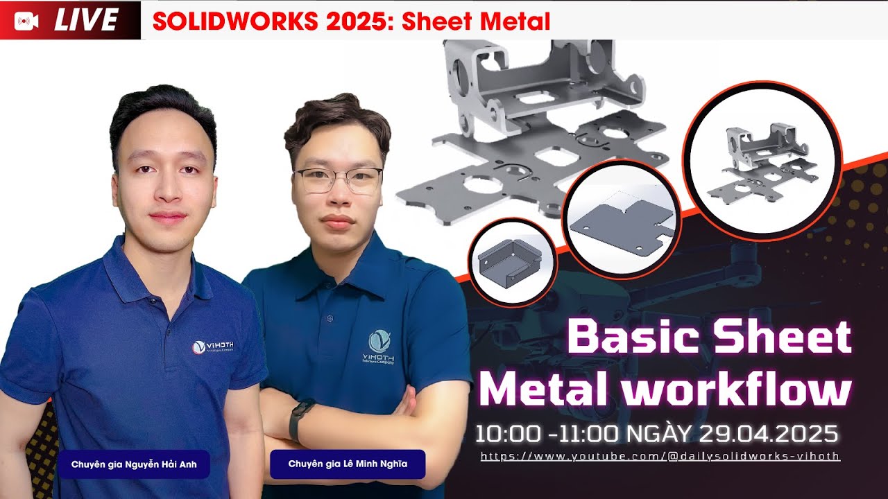 Solidworks 2025 Sheet Metal Basic Sheet Metal Workflow Youtube