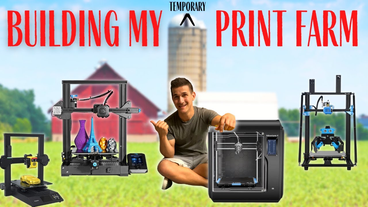 Building A Temporary 3d Print Farm Setup Tour Tips Youtube