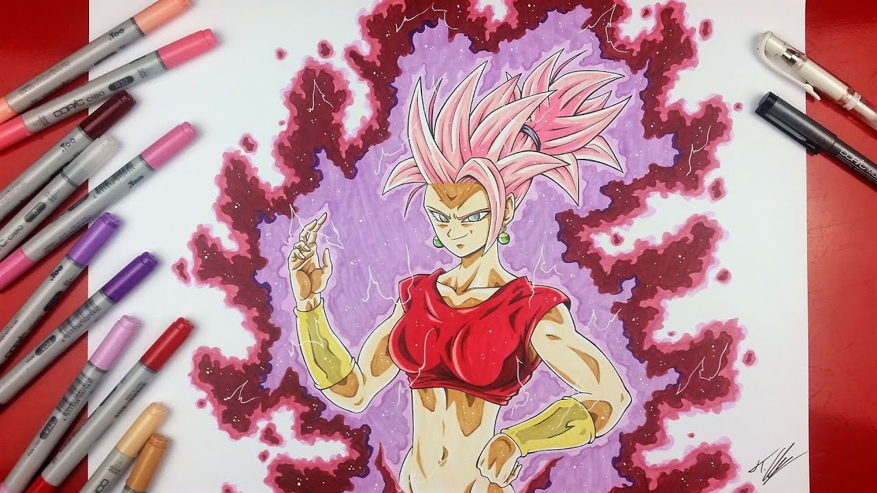 How To Draw Kefla Super Saiyan Rose Tolgart Youtube