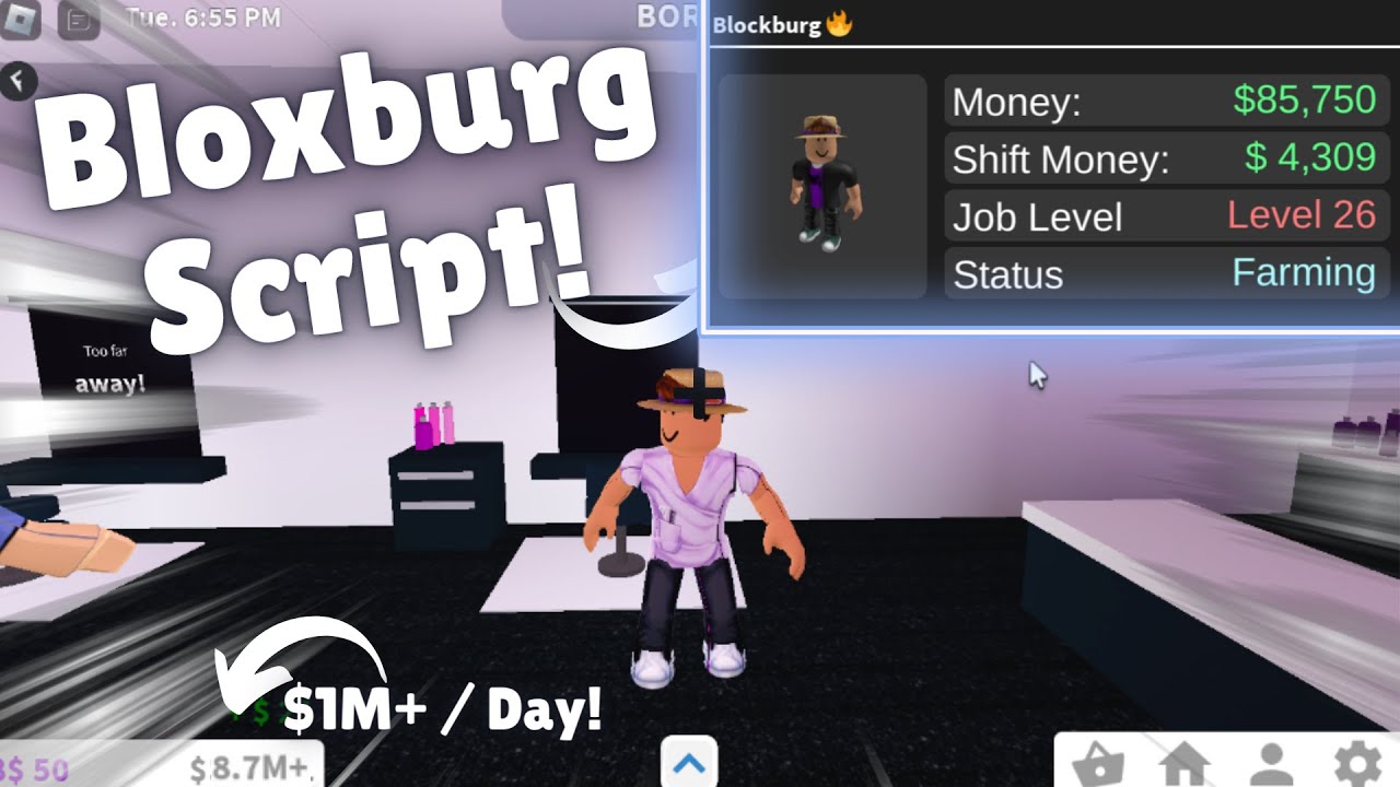 Roblox Bloxburg Auto Farm Script Op Youtube