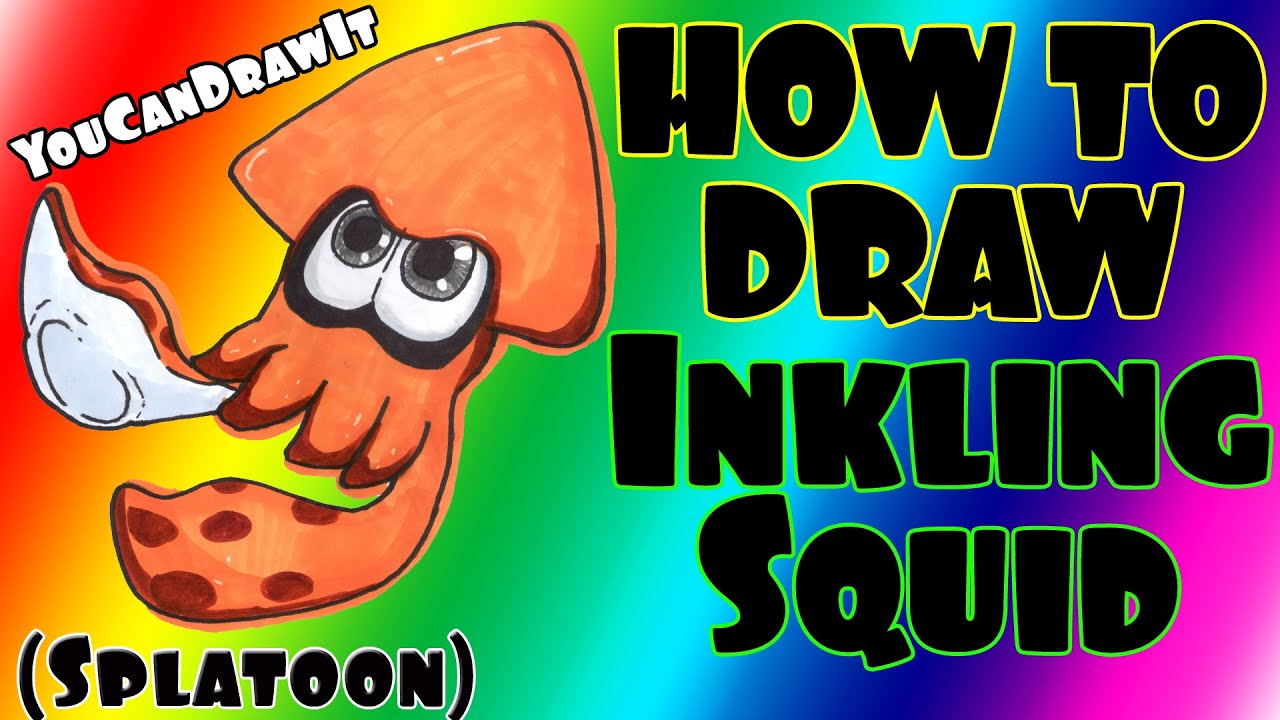 How To Draw Inkling Squid From Splatoon Youcandrawit ツ 1080p Hd Youtube