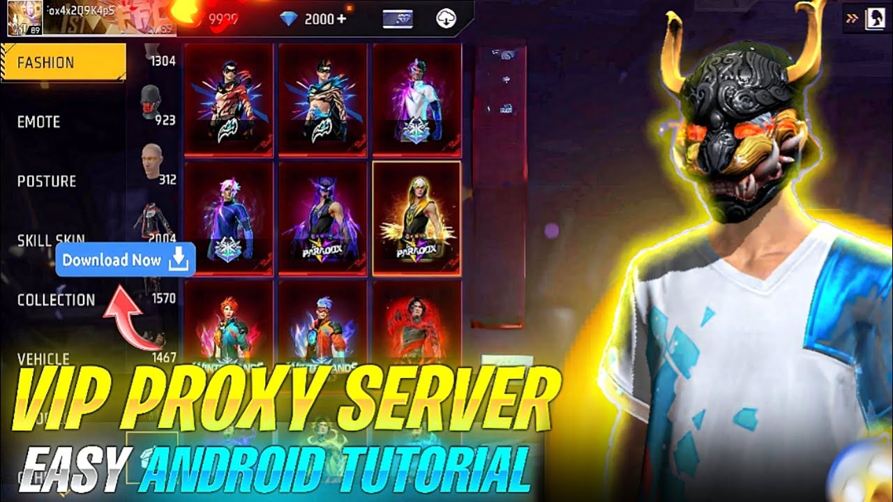 Free Fire Proxy Server ｵ Vip Proxy Server Easy Android Tutorial 亞