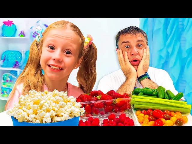 Nastya And Dad Arranged A Food Challenge And Other Joint Entertainment