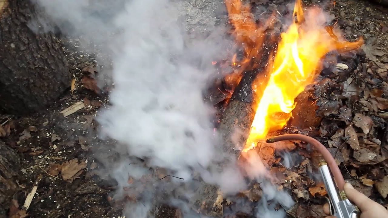 Blowing An Air Compressor Into A Fire You Got To Youtube