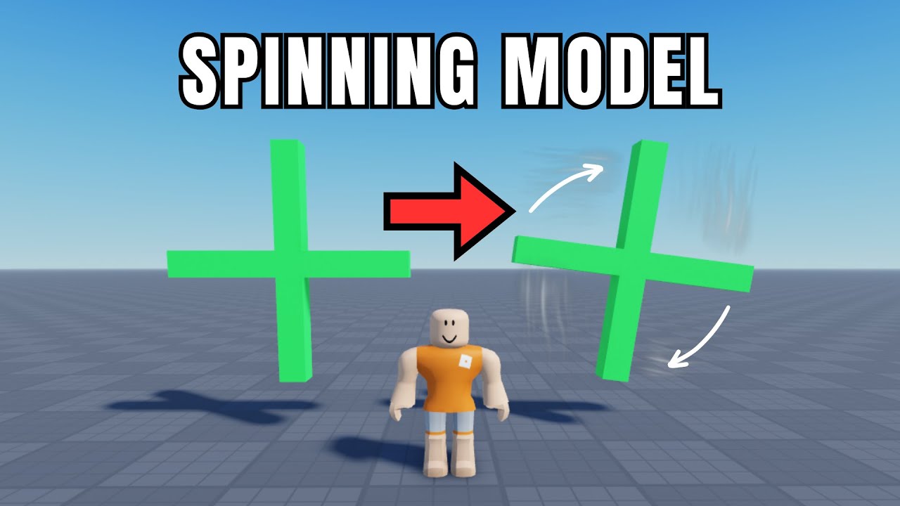 How To Make A Spinning Model Roblox Studio Guide Youtube