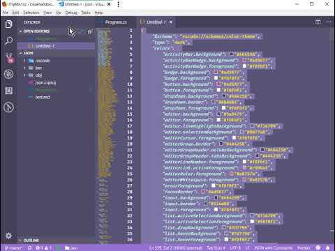Updating Codesandbox Theme Youtube