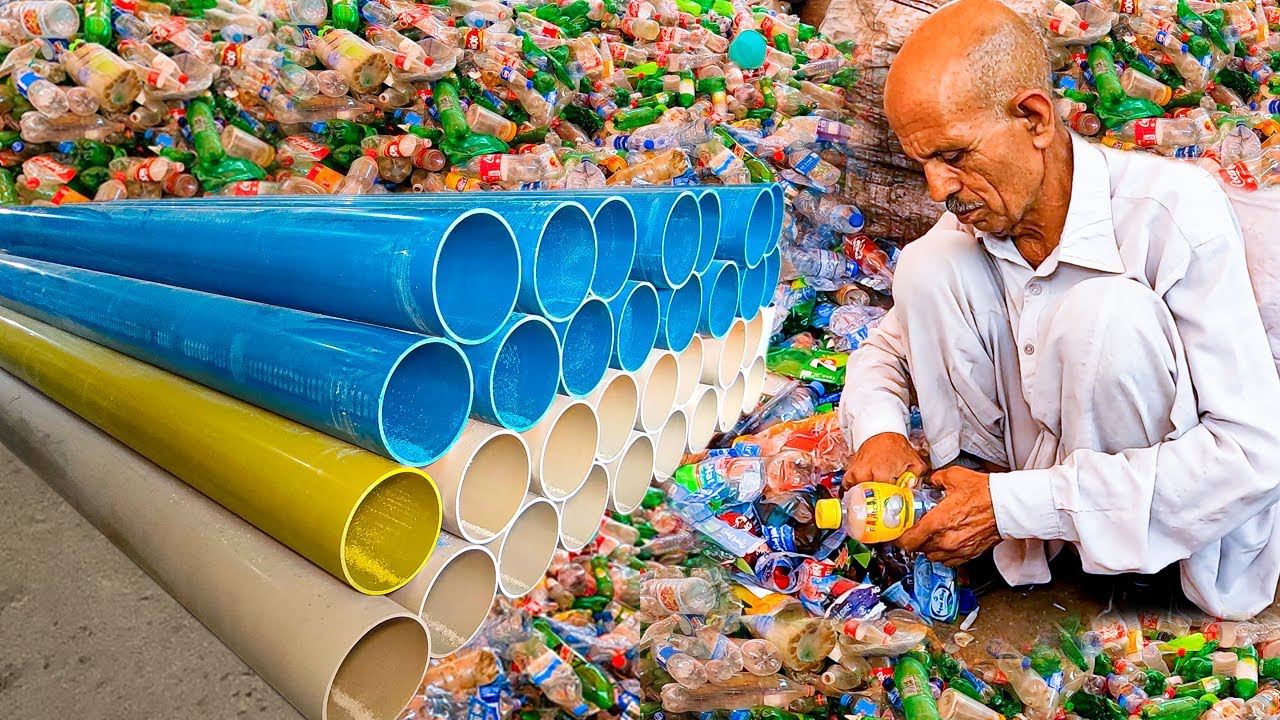 How Millions Waste Plastic Bottles Convert Into Pvc Pipe Through
