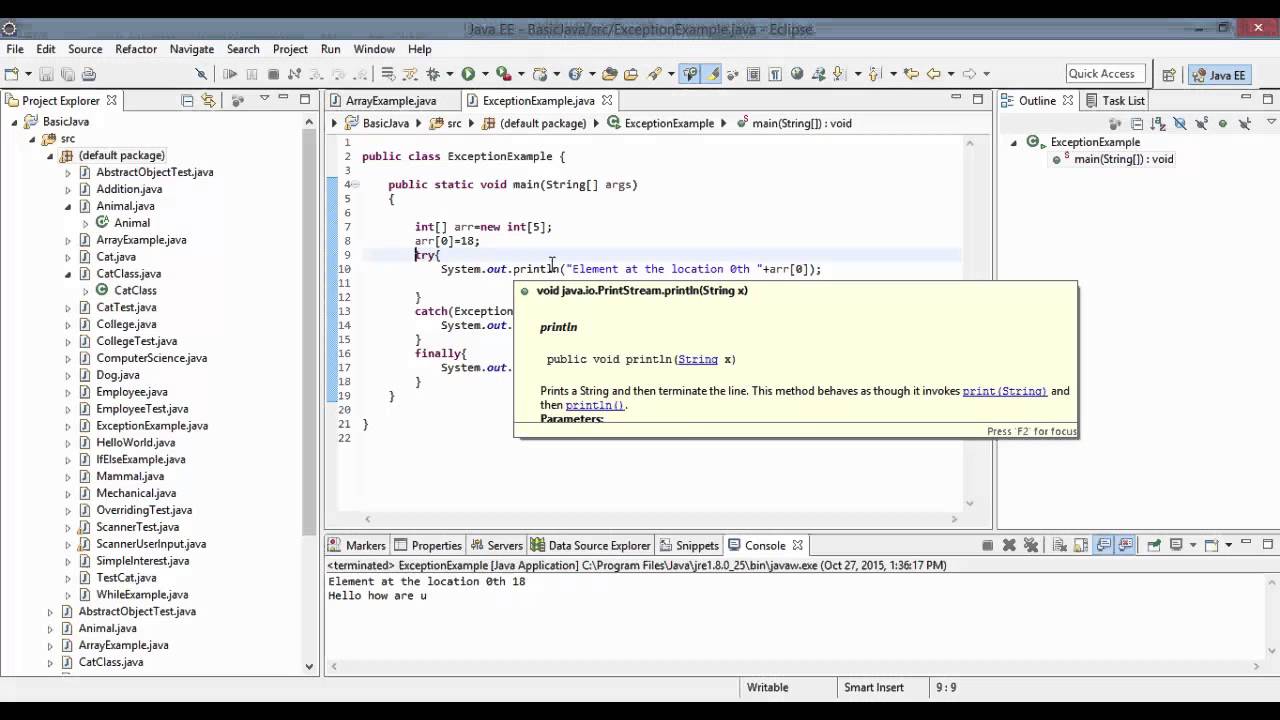Java Programming Tutorial Finally Block In Java Youtube