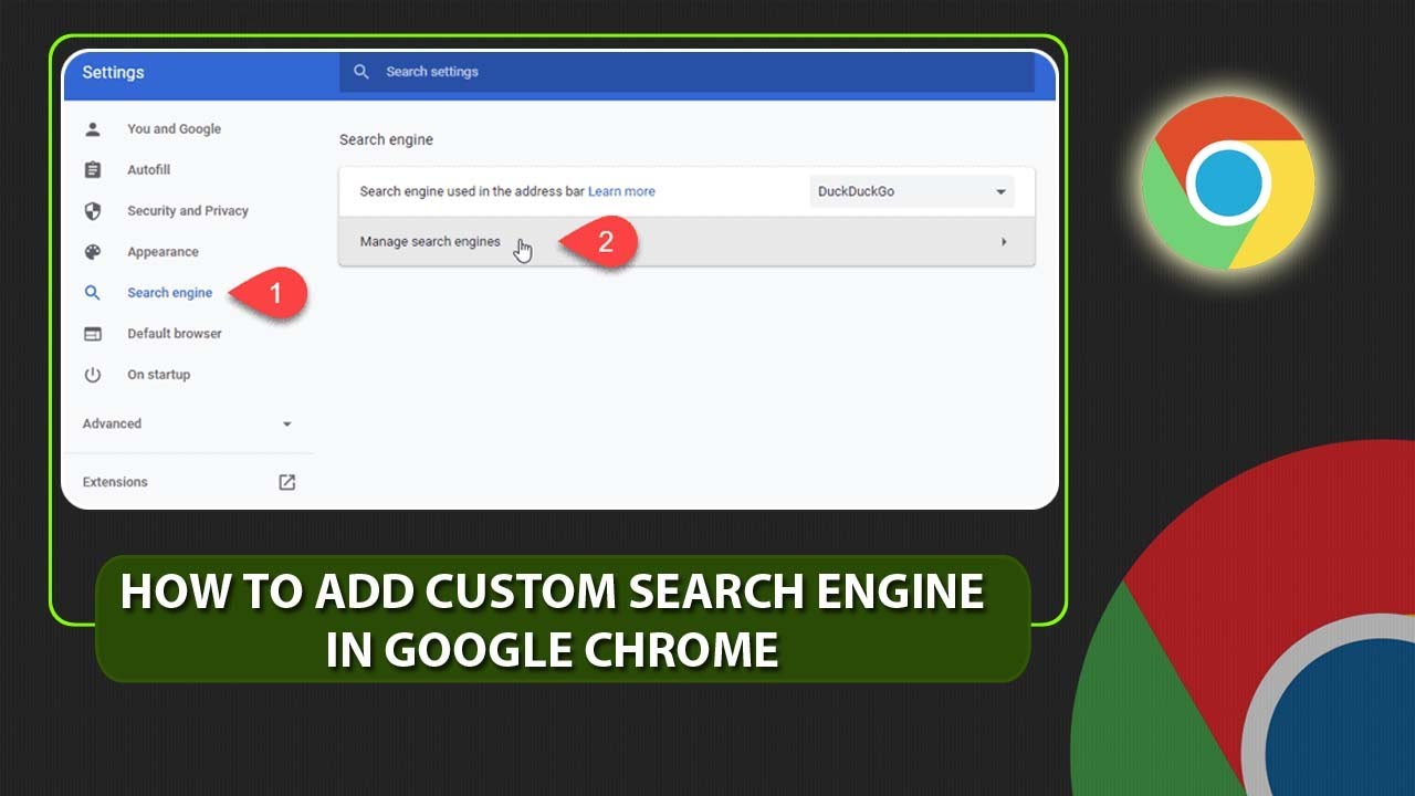 How To Add Custom Search Engine In Google Chrome Easy And Simple Steps