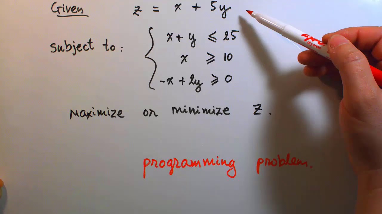 Lp Linear Programming Problem Part Iii Youtube