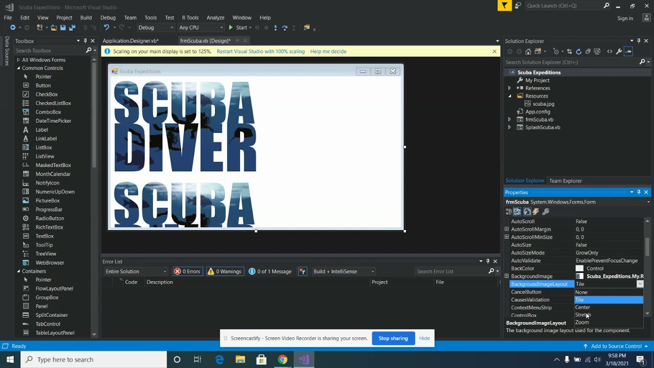 Visual Basic Chapter 7 Guided Program Development Part 1 Ui Youtube
