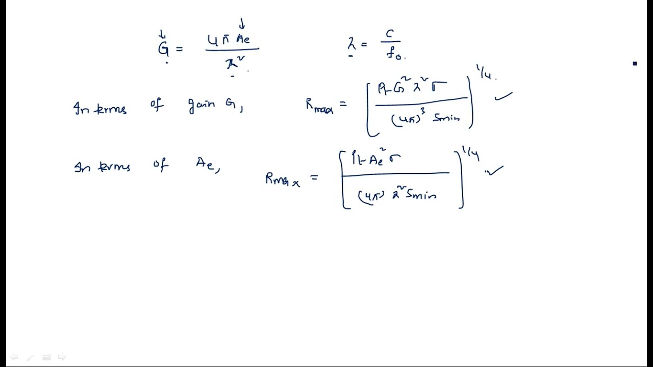 Radar Wave Equation At Robert Leverett Blog
