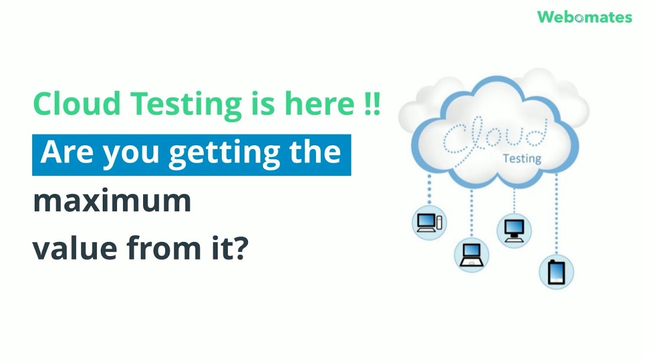 How A Cloud Testing Methodology Enables Faster Gtm Webomates Youtube