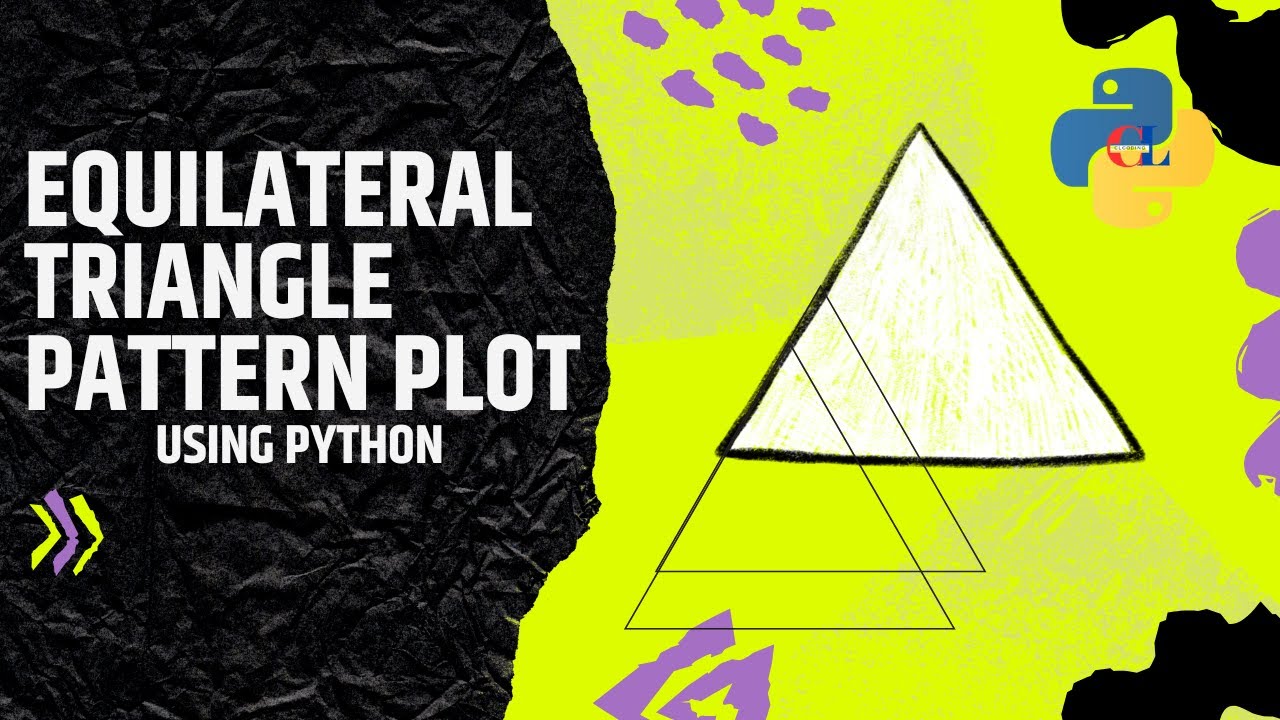 Equilateral Triangle Pattern Plot Using Python Youtube