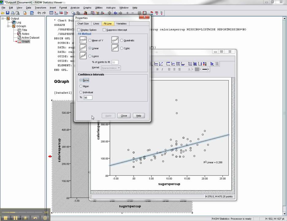 Scatterplots And Correlation Coefficients In Spss Youtube