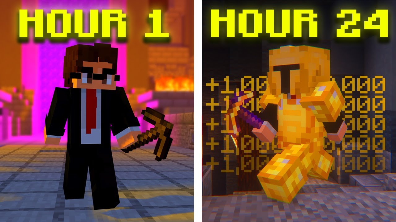 Beating Hypixel Skyblock In 24 Hours Youtube