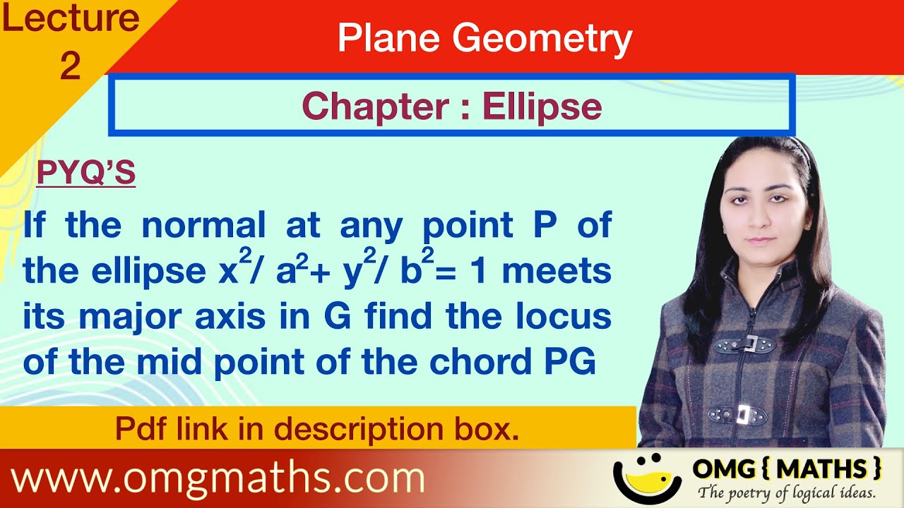Ellipse Pyq Plane Geometry Bsc Omgmaths Planegeometry