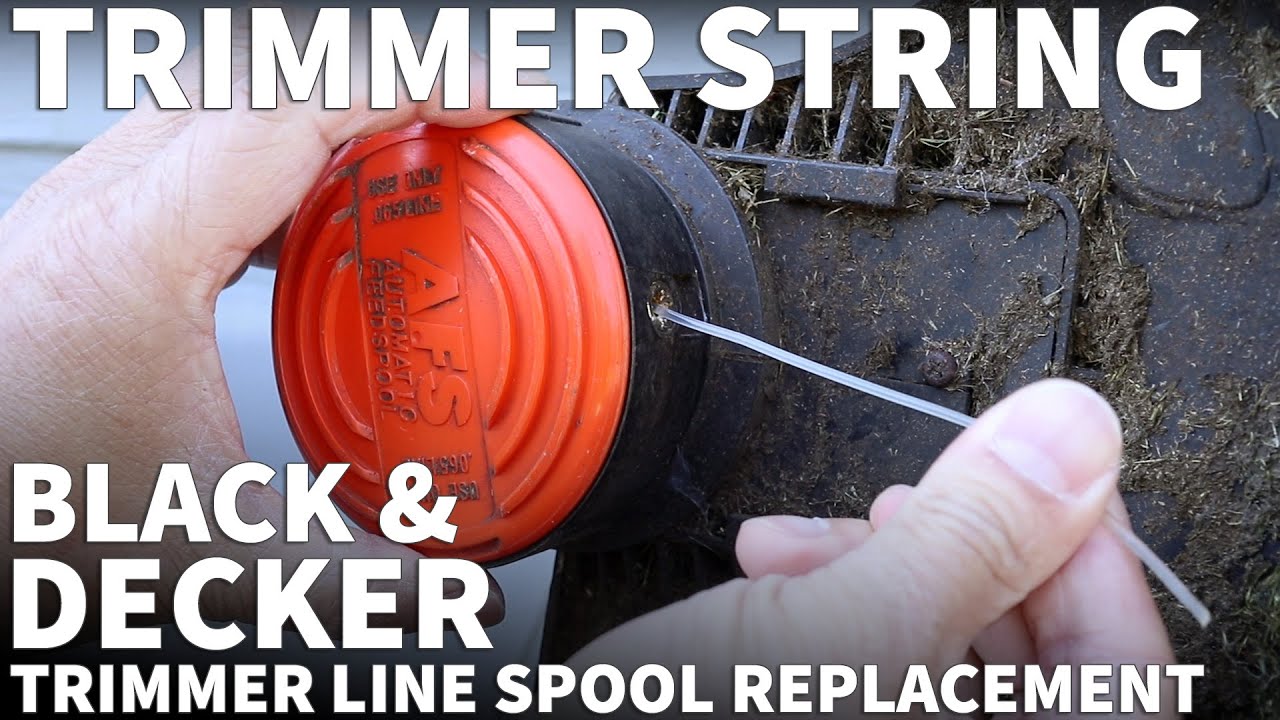 Black And Decker Trimmer Line Spool Replacement Change The Automatic