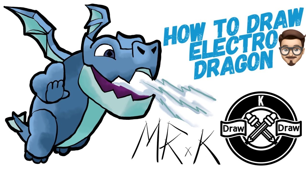 How To Draw Electro Dragon Youtube