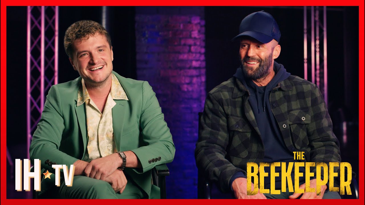 Jason Statham Josh Hutcherson Interview The Beekeeper 2024 Youtube