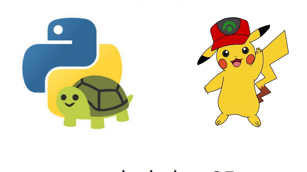 Draw Pikachu Using Python Turtle Youtube