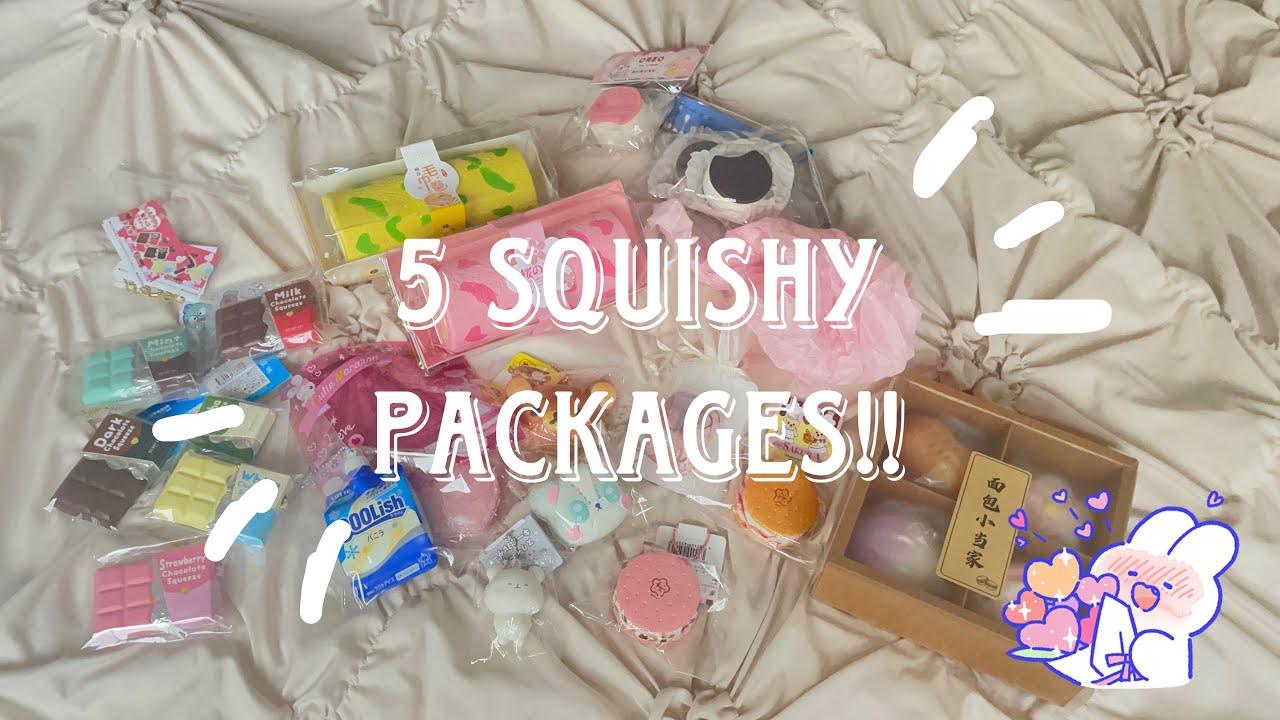 5 Squishy Package Opening Youtube