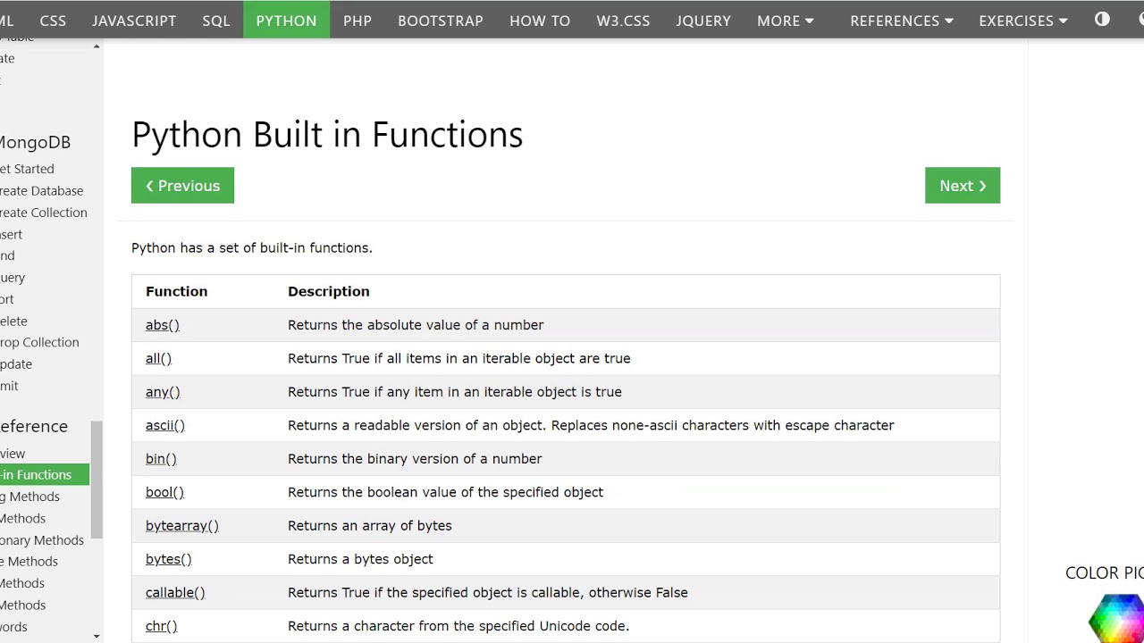 Python Built In Functions Youtube
