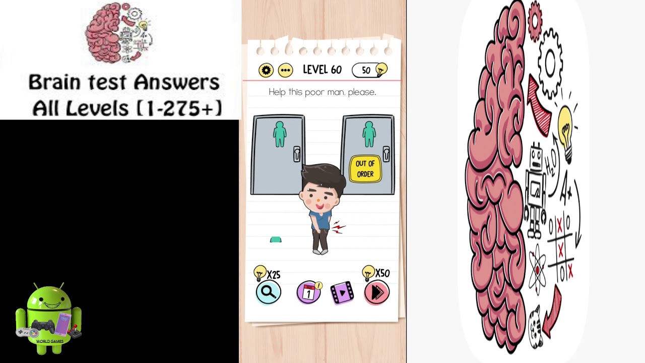 Brain Test Tricky Puzzles All Levels 1 286 Gameplay Walkthrough