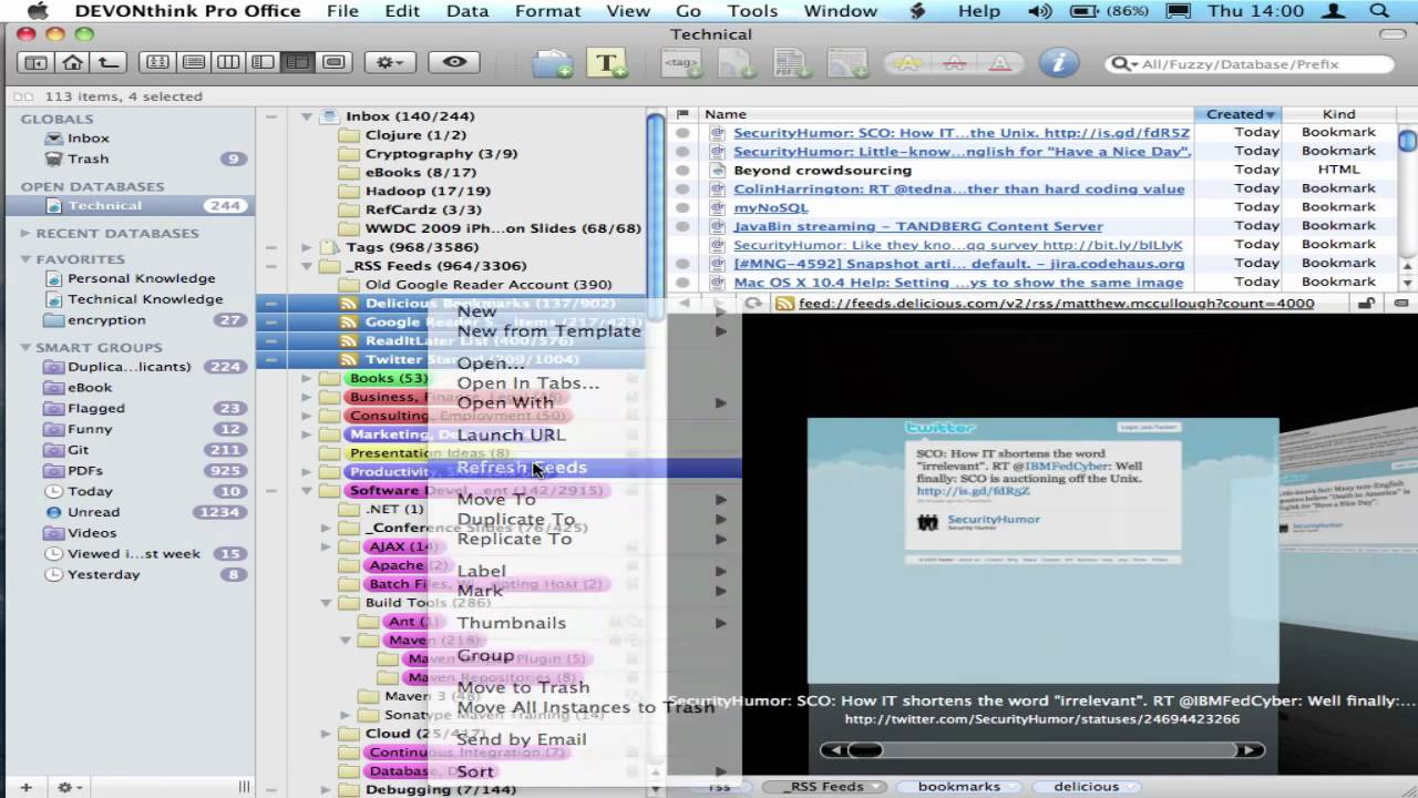 Devonthink For Tech Information Management Screencast Screenflow Youtube