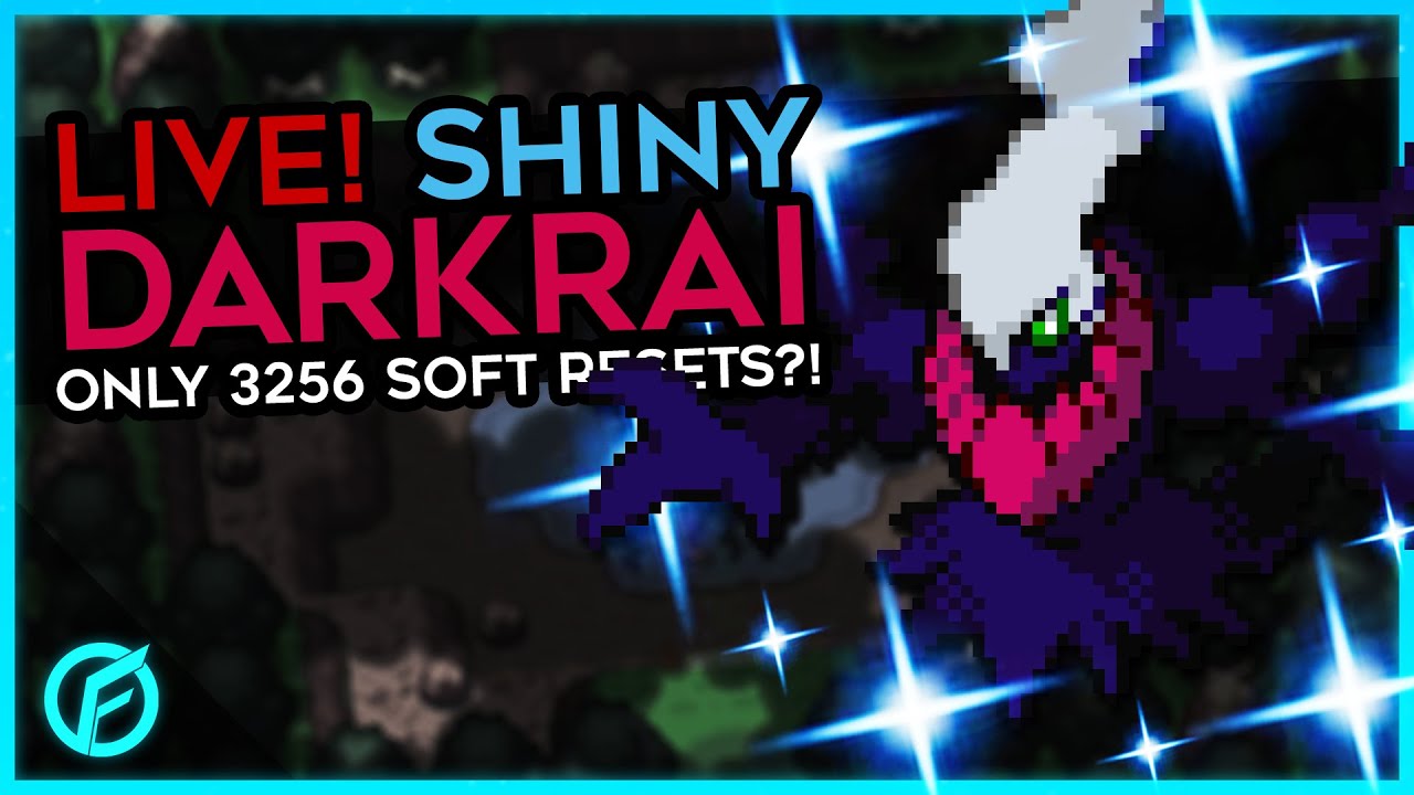 Live Shiny Darkrai After Only 3256 Soft Resets Pokémon Platinum
