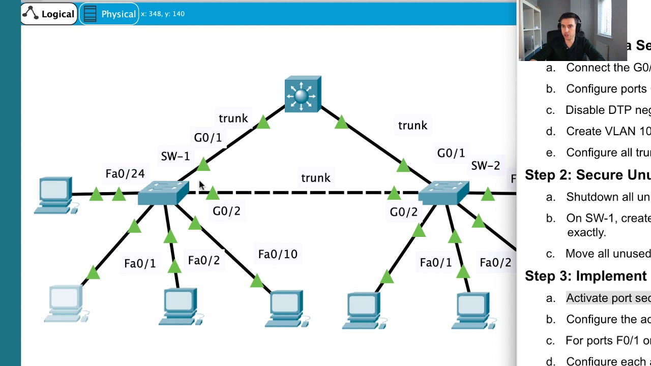 Lab Switch Security Configuration Ovni