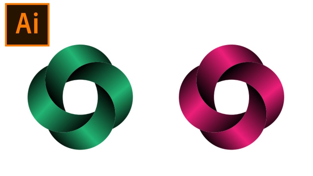 How To Create Gradient Logo In Adobe Illustrator Logo Tutorial Youtube