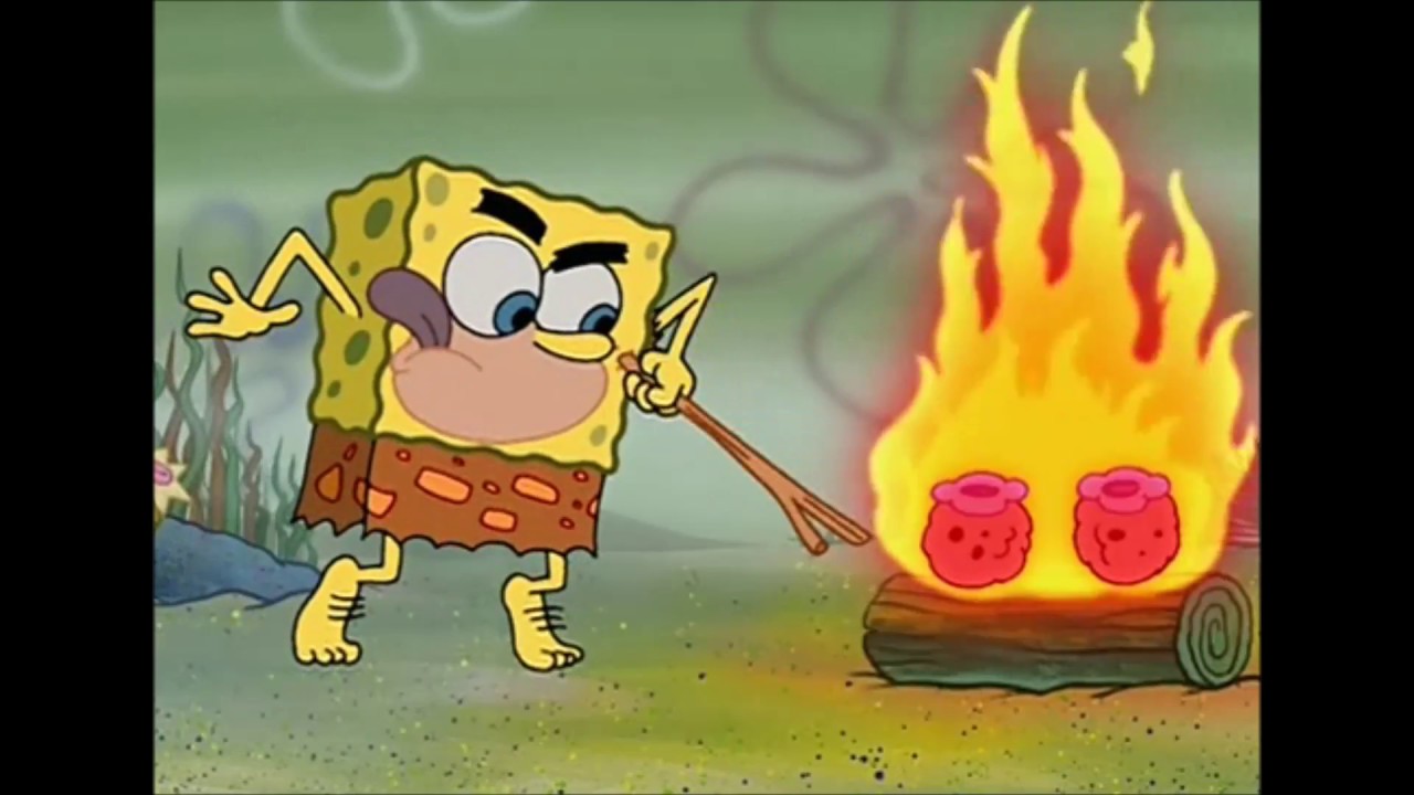 Spongebob Caveman Fire