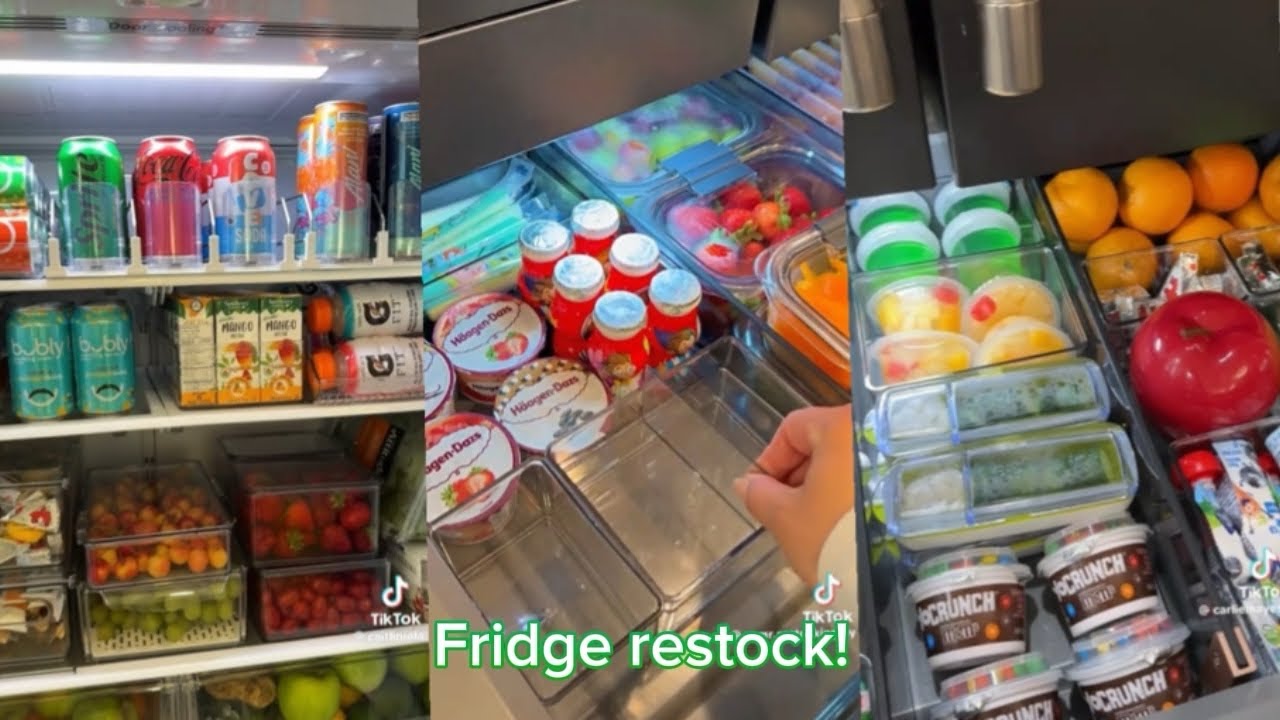 Fridge Restocking Asmr Tiktok Compilation 3 Youtube